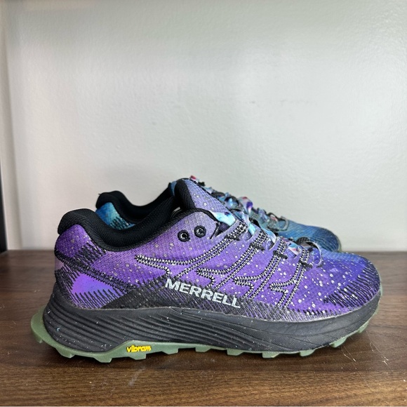 Merrell | Shoes | Merrell Moab Flight Night Sky Vibram Hiking Shoes Sz ...